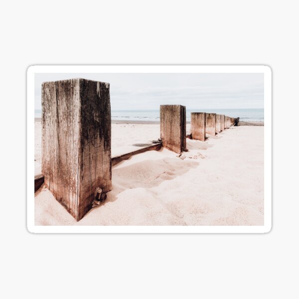 "Wooden Groynes Art Print | Nature Photography | Groynes At The Beach ...
