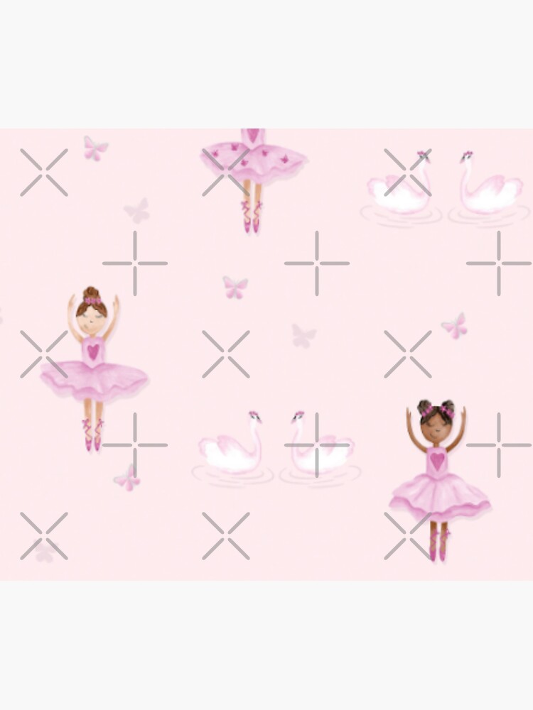 "Pink & purple Ballerina" Sticker by WearWolfDesigns | Redbubble