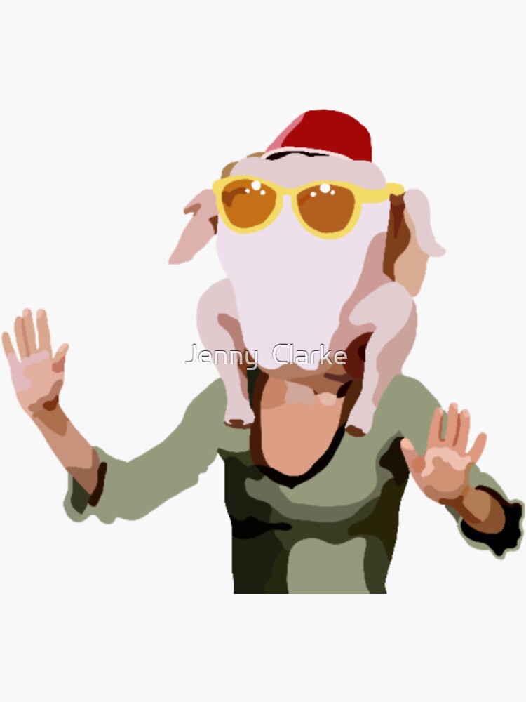 "Monica - Turkey Head" Sticker for Sale by jbean99 | Redbubble