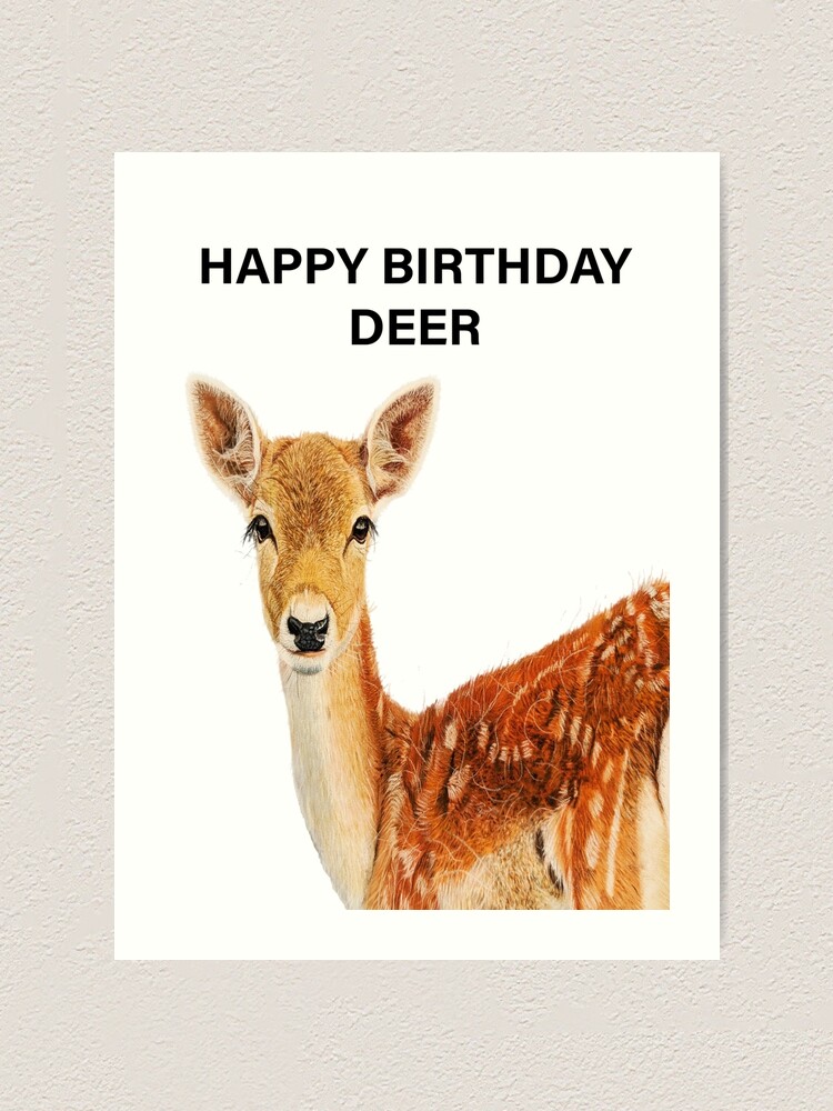 "Happy Birthday Deer - Happy Birthday Dear - Fun Happy birthday deer ...