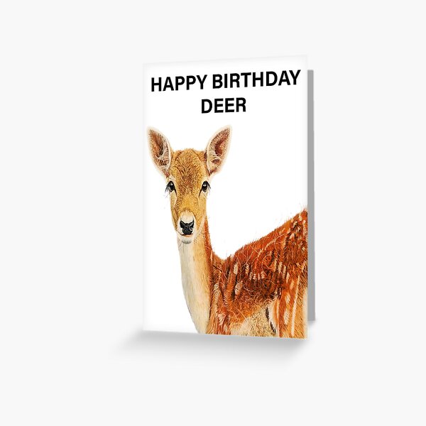 "Happy Birthday Deer - Happy Birthday Dear - Fun Happy birthday deer ...