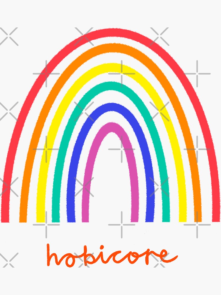 "HOBICORE" Sticker for Sale by whiskiart | Redbubble