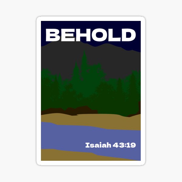 "BEHOLD" Sticker for Sale by Arrique | Redbubble