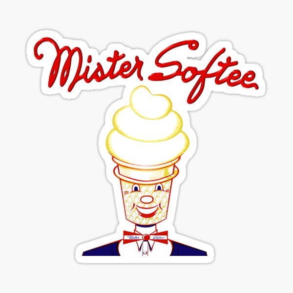 "Shirt Mister Softee Cáptáín America Inspired Páródý" Sticker for Sale ...