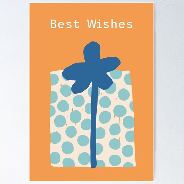 "Congratulations colorful minimal greeting card" Poster for Sale by ...