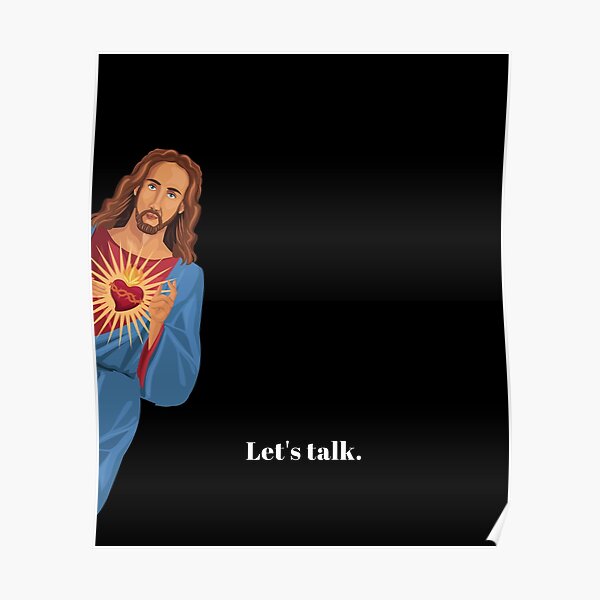 "Funny Jesus Let's Talk Religious Humor Friendly Hilarious Meme Design ...