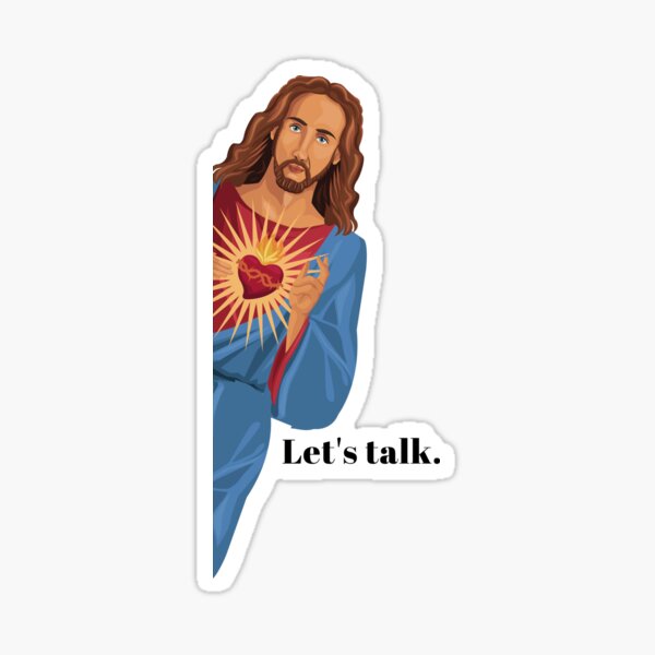 "Funny Jesus Let's Talk Religious Humor Friendly Hilarious Meme Design ...
