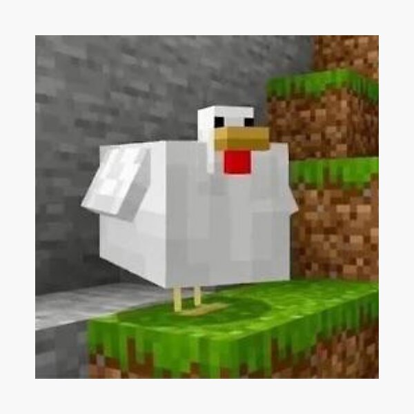 "Minecraft Fat Chicken" Photographic Print for Sale by itsOrangeBlue ...