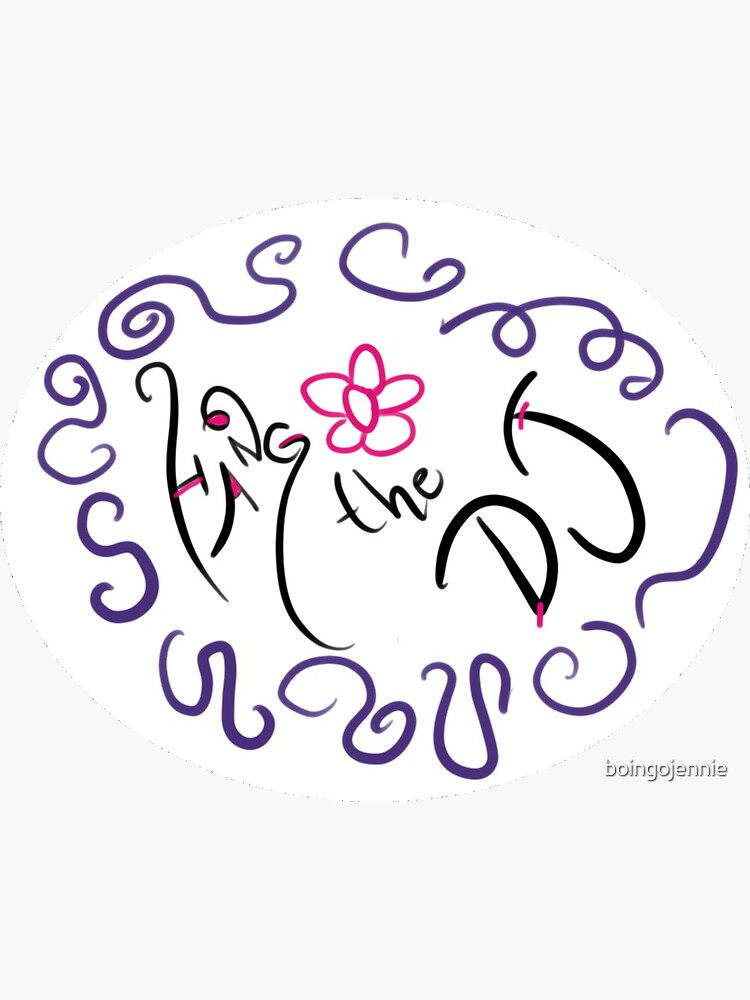 "Hang the DJ" Sticker for Sale by boingojennie | Redbubble