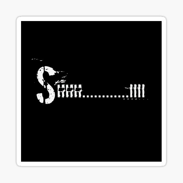 "silent" Sticker for Sale by alokkumardesign | Redbubble