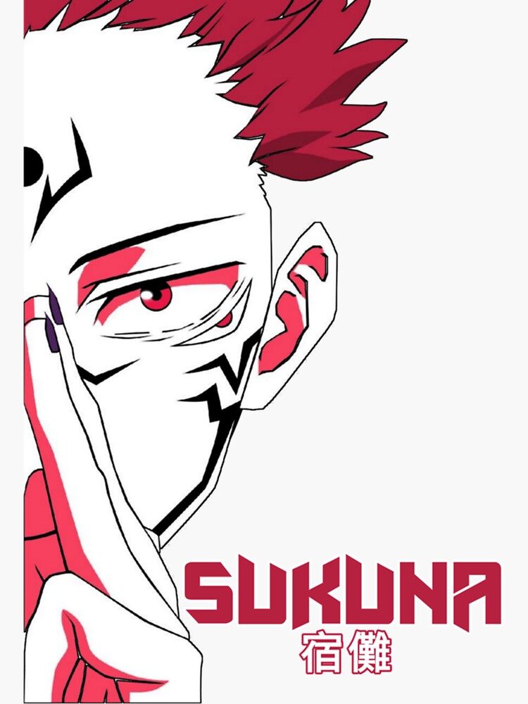 "Sukuna face character" Sticker by LisaK77 | Redbubble