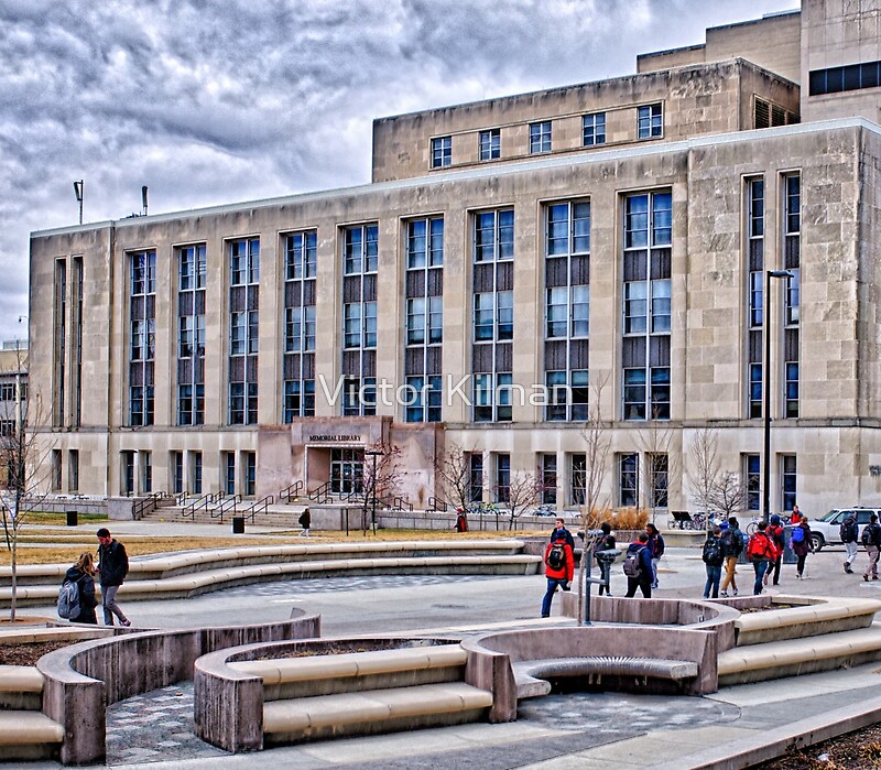 "UW Madison Memorial Library" by victor kilman | Redbubble