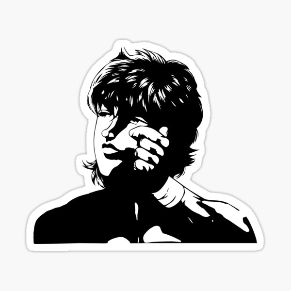 "Baki (Black & White)" Sticker by Diaz-Shop | Redbubble