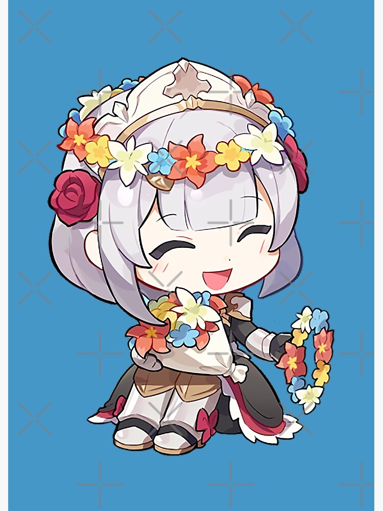 Póster «Impacto de Genshin - Chibi Noelle en el Festival de la Flor de ...