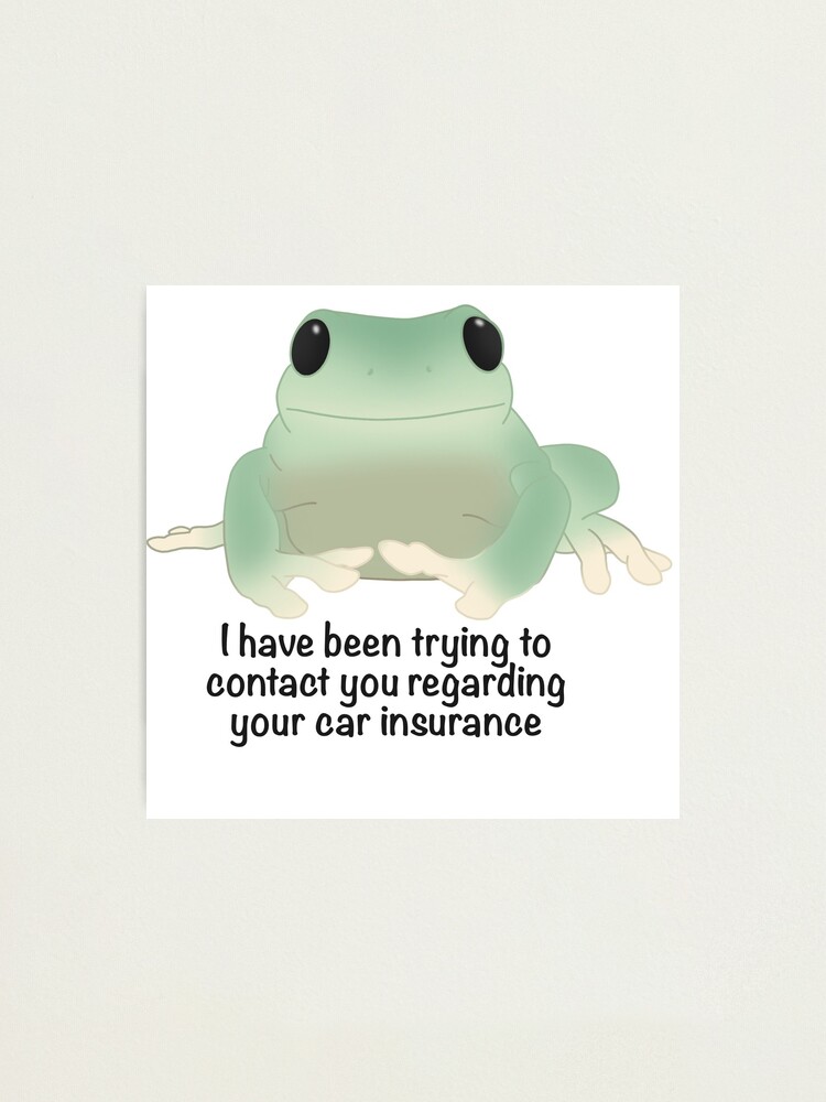 "Cute frog meme" Photographic Print for Sale by Micromiek | Redbubble