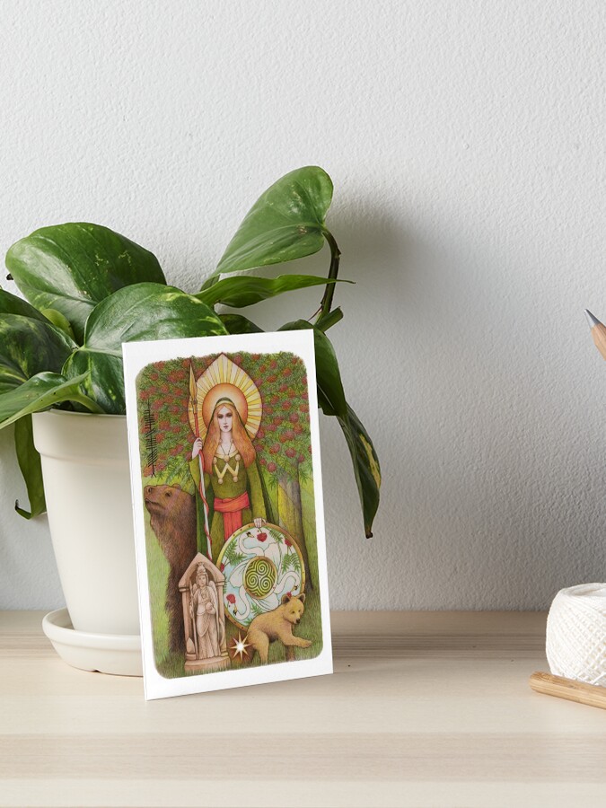 "Brighid and the Rowan tree" Art Board Print for Sale by Yuri Leitch ...