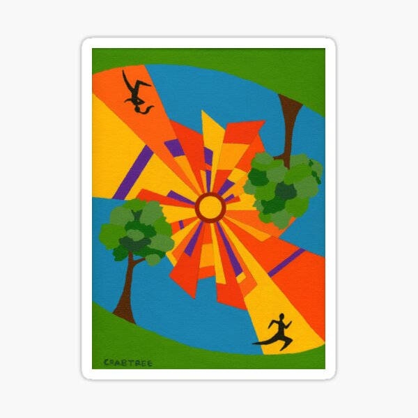 "The Chase" Sticker for Sale by StephenCrabtree | Redbubble