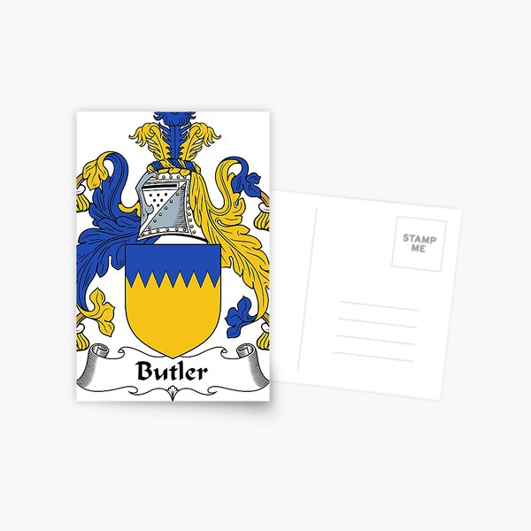 "Butler Coat of Arms / Butler Family Crest" Postcard for Sale by ...