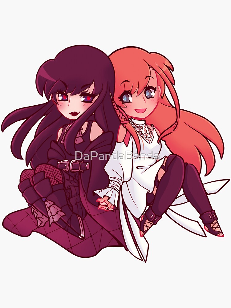 "Gaia and Ryne" Sticker for Sale by DaPandaBanda | Redbubble
