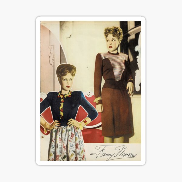"Vintage Actress: Fanny Navarro" Sticker for Sale by lindalooart ...