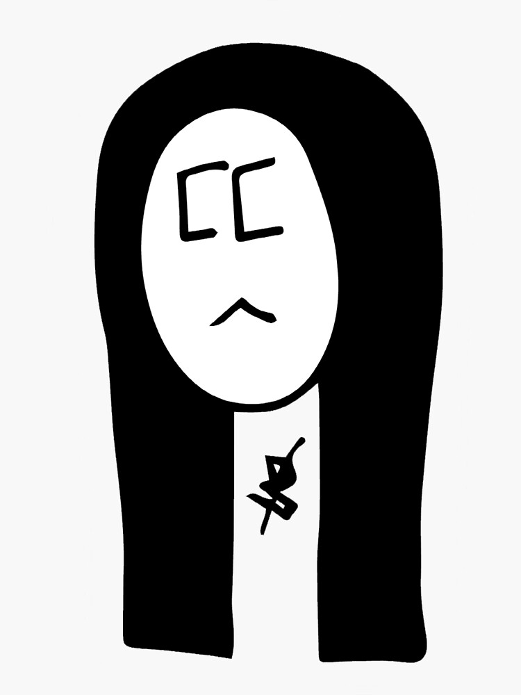 ""digeut" girl design - hhy" Sticker for Sale by hhy- | Redbubble