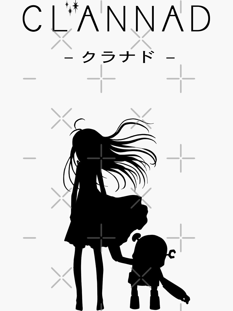 "CLANNAD - Girl & Robot" Sticker by MegurineMariko | Redbubble