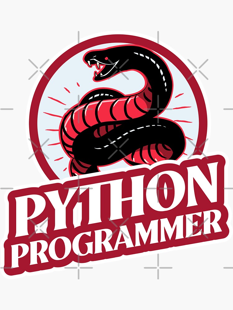 "Python Developer Programmer" Sticker for Sale by RareLoot19 | Redbubble