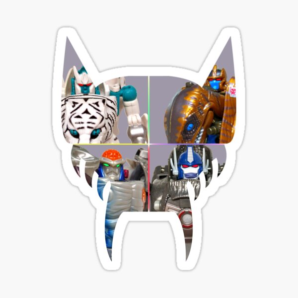 "TRANSFORMERS FIGURES!!! Beast Wars Maximal Logo " Sticker by ...