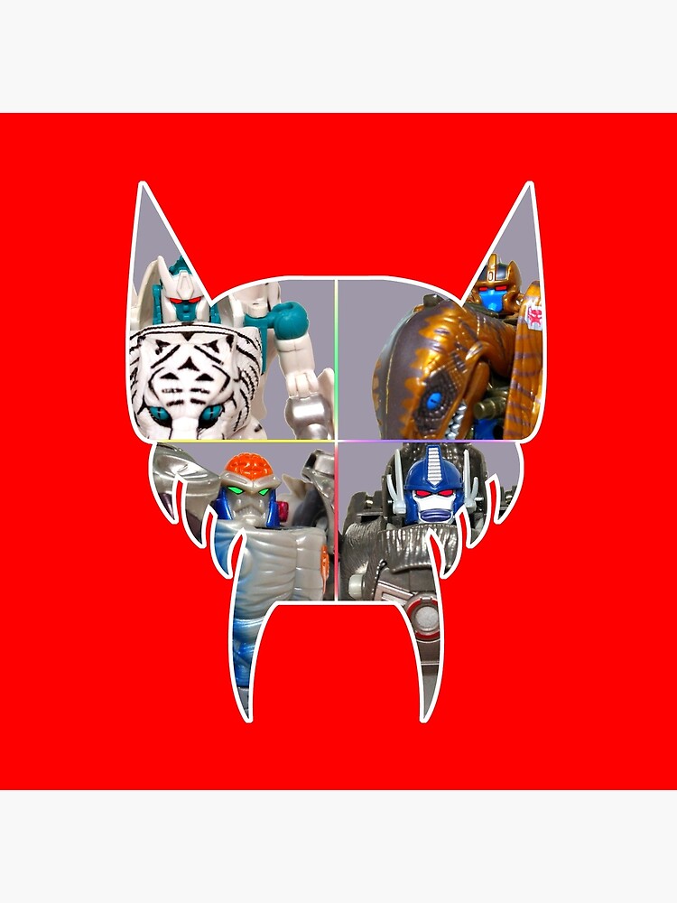 "TRANSFORMERS FIGURES!!! Beast Wars Maximal Logo " Throw Pillow by ...