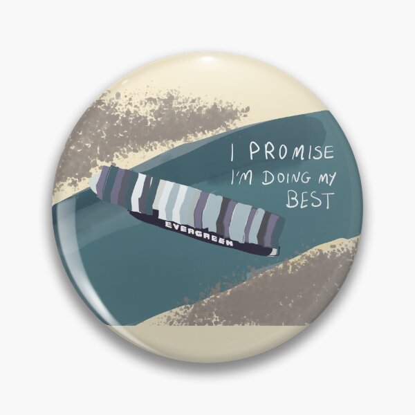 "Suez Canal Blocked Evergreen Evergiven Vessel Container Ship Meme" Pin ...