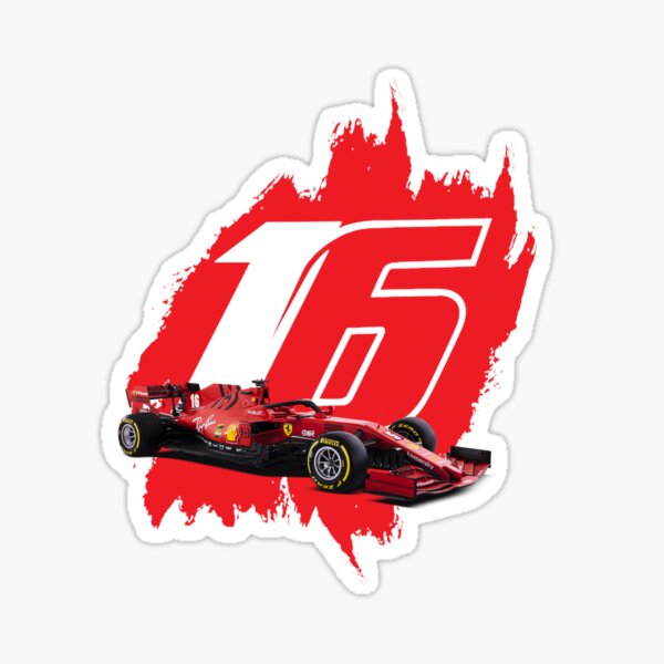 "Charles Leclerc 16 " Sticker for Sale by onedesignshop | Redbubble