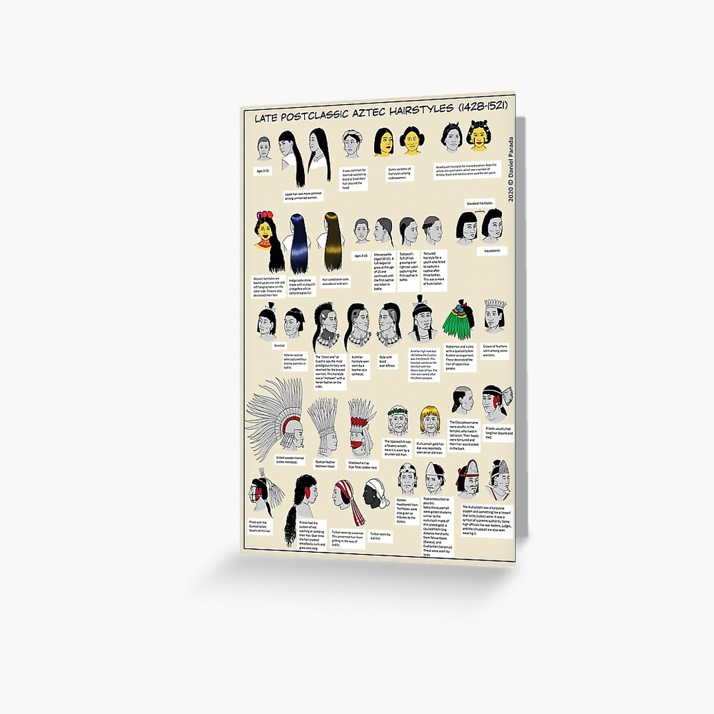 "Aztec Hairstyles" Poster for Sale by Zotzcomic | Redbubble