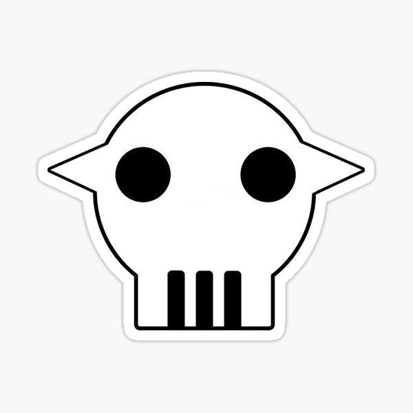 "Yashiro skull brooch symbol" Sticker by Rebellion-10 | Redbubble