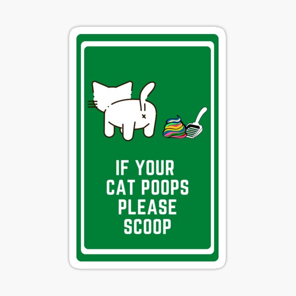 "Cat Pooping Meme" Sticker for Sale by Schka | Redbubble