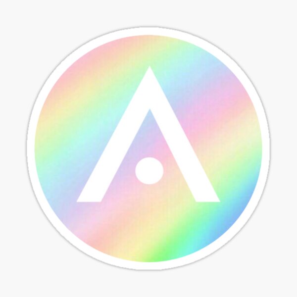 "Pastel Rainbow Aveda Logo" Sticker for Sale by Dalaura | Redbubble
