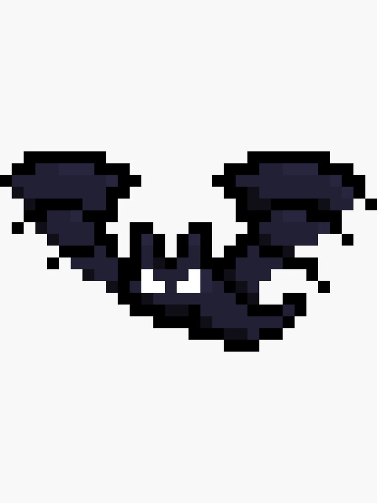 "Pixelated flying bat monster" Sticker for Sale by BloodReave | Redbubble