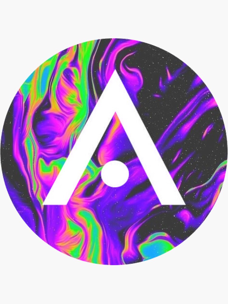 "Purple Marble Aveda Logo" Sticker for Sale by Dalaura | Redbubble