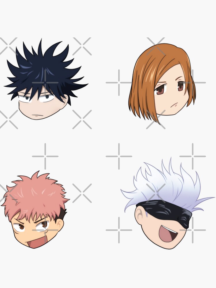 Pegatina «Jujutsu kaisen chibi colección 2» de Idris-Fenazi | Redbubble