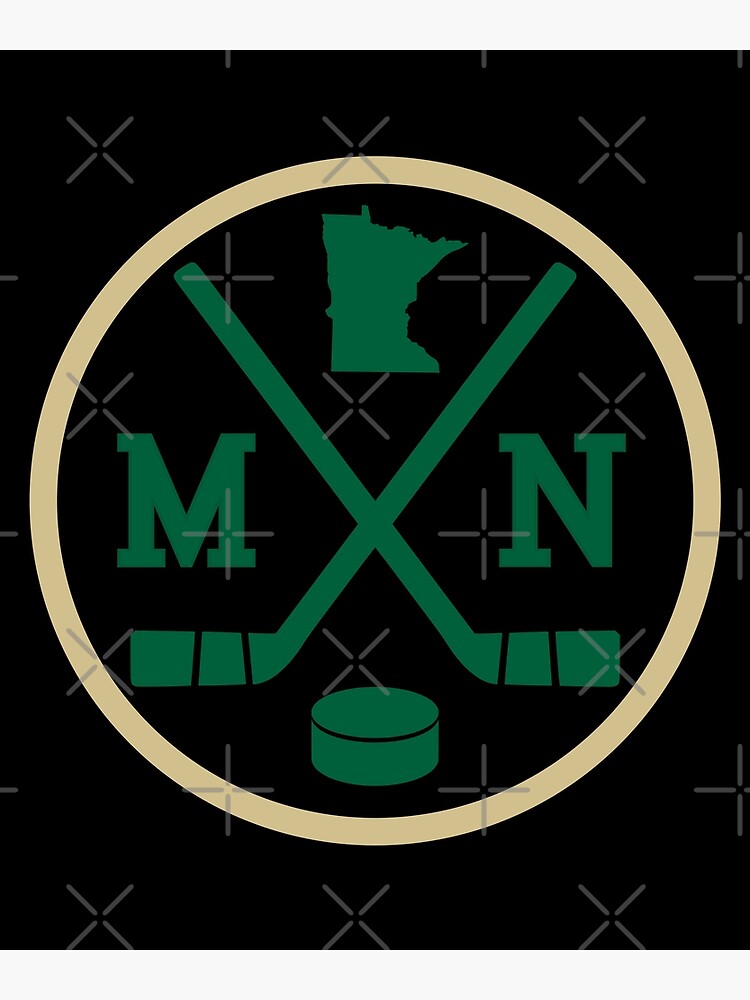 "Retro Minnesota Hockey Emblem Vintage MN" Poster for Sale by pixeljamz ...