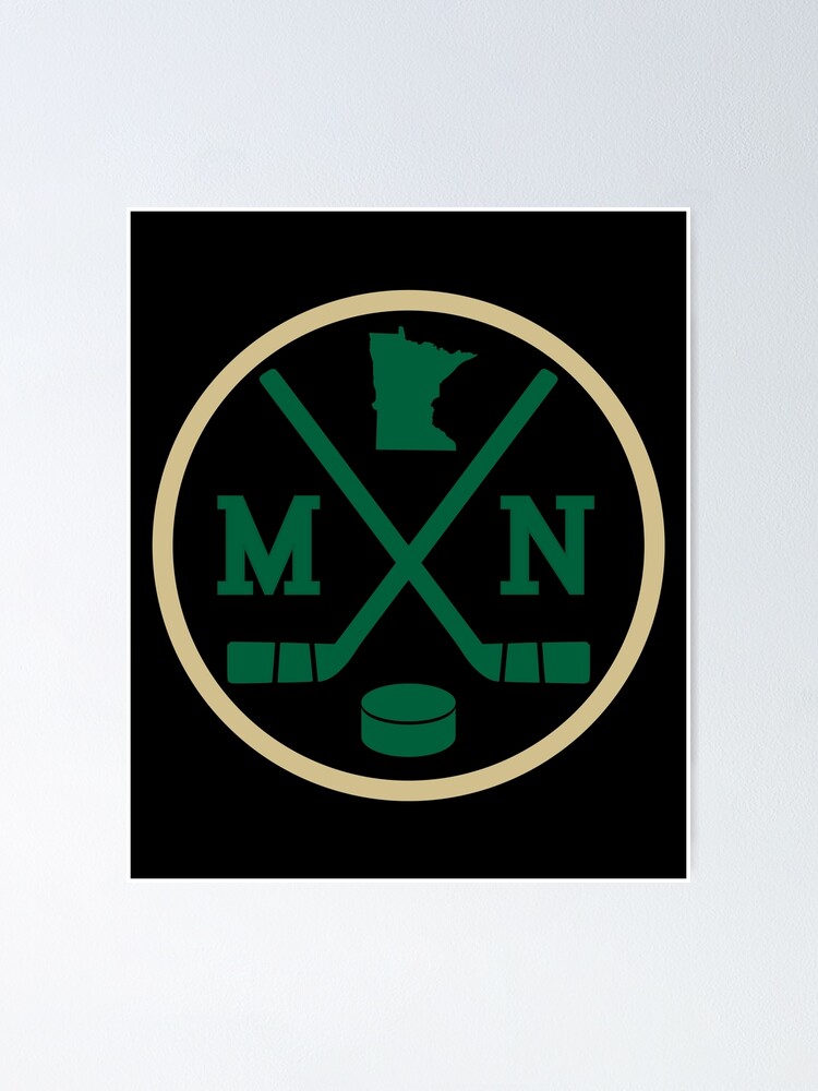 "Retro Minnesota Hockey Emblem Vintage MN" Poster for Sale by pixeljamz ...