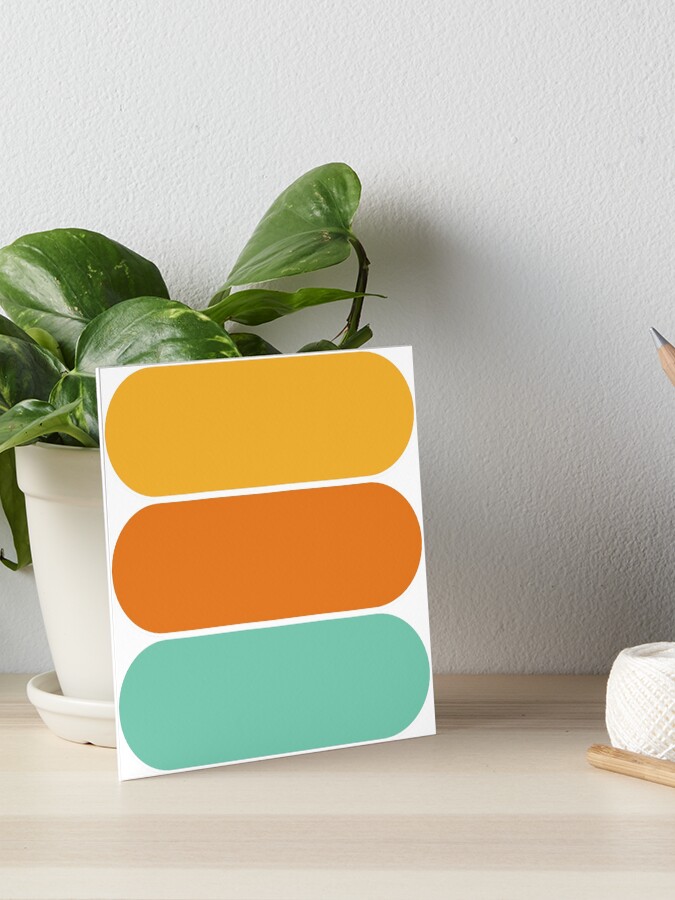 "70s Color Palette - turquoise, yellow, orange - retro 3 color scheme ...
