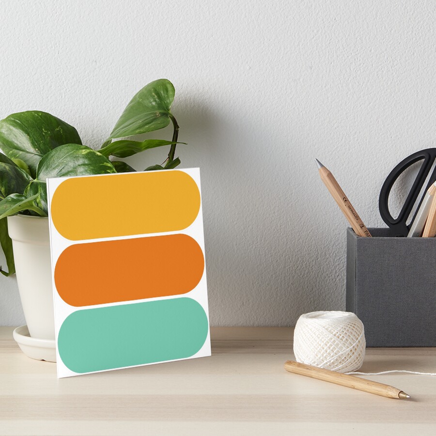 "70s Color Palette - turquoise, yellow, orange - retro 3 color scheme ...