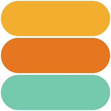 "70s Color Palette - turquoise, yellow, orange - retro 3 color scheme ...