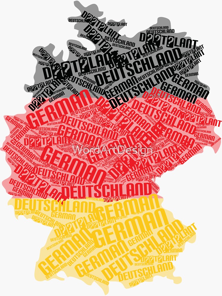 "Germany Word Art" Sticker for Sale by WordArtDesign | Redbubble