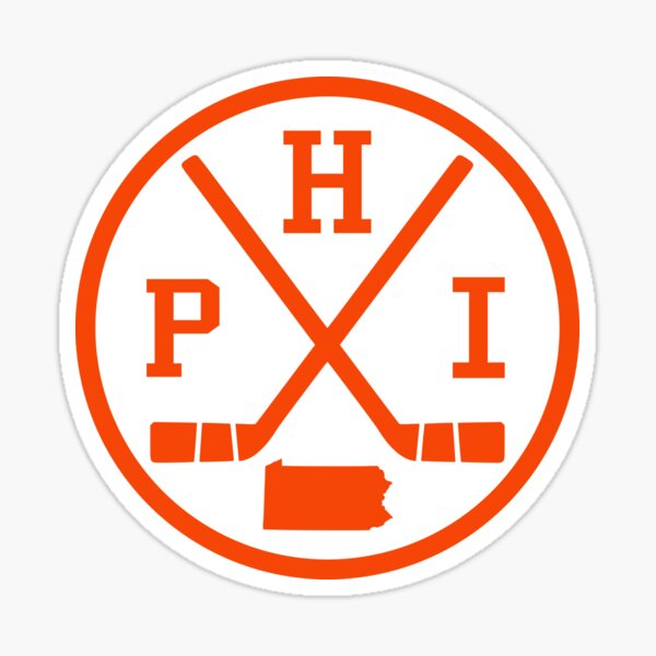 "Retro Philadelphia Hockey Emblem Vintage Philly" Sticker for Sale by ...