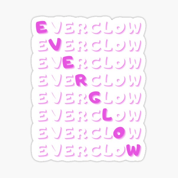 "Kpop Everglow" Sticker by mdoering16 | Redbubble