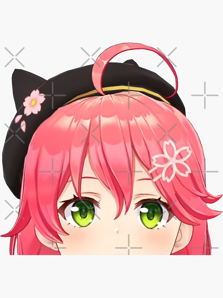 "Sakura Miko peeker - Hololive" Sticker for Sale by JR-Art | Redbubble
