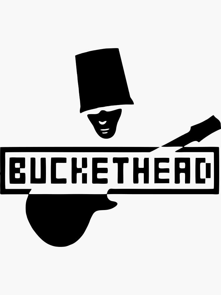 "Buckethead" Sticker for Sale by warnerbareer | Redbubble