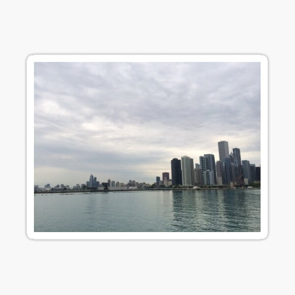 "Chicago skyline at Navy Pier." Sticker by ada16 | Redbubble
