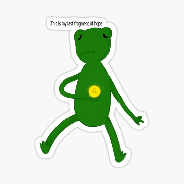 "Sad Frog" Sticker for Sale by MotherofGeese | Redbubble